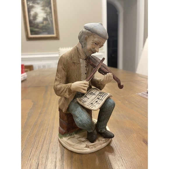 Accents | Porcelain Seated Bearded Blue Hat Wearing Mournful Looking ...